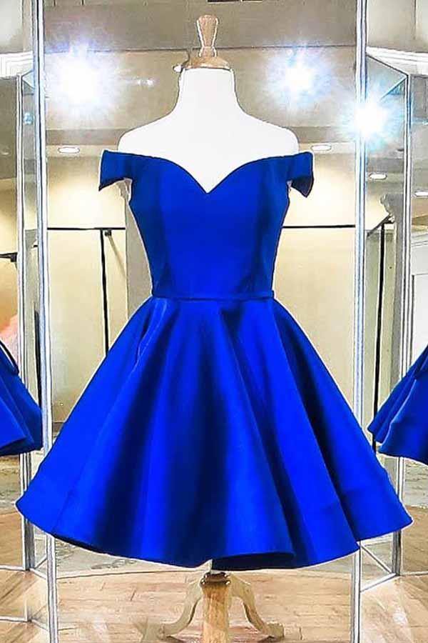 Blue Homecoming Dress